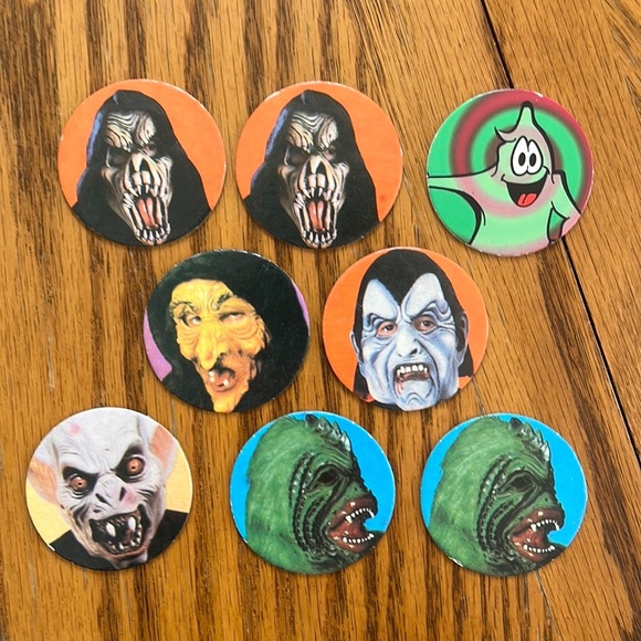 Other | 8 Classic Horror Pogs Vintage 9s 8 Piece Set Made In Taiwan Roc ...